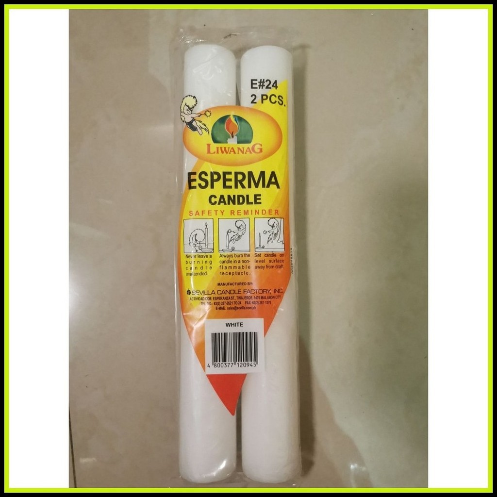 Liwanag Candle White (24 & 26) | Shopee Philippines