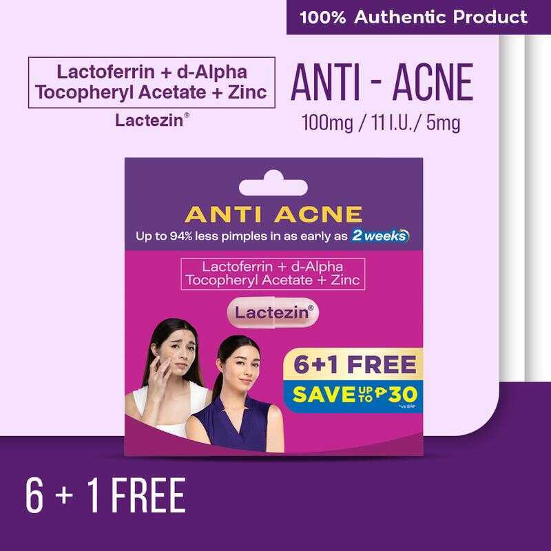Lactezin 100Mg Anti-Acne 6S + FREE 1 Capsule FDA | Shopee Philippines