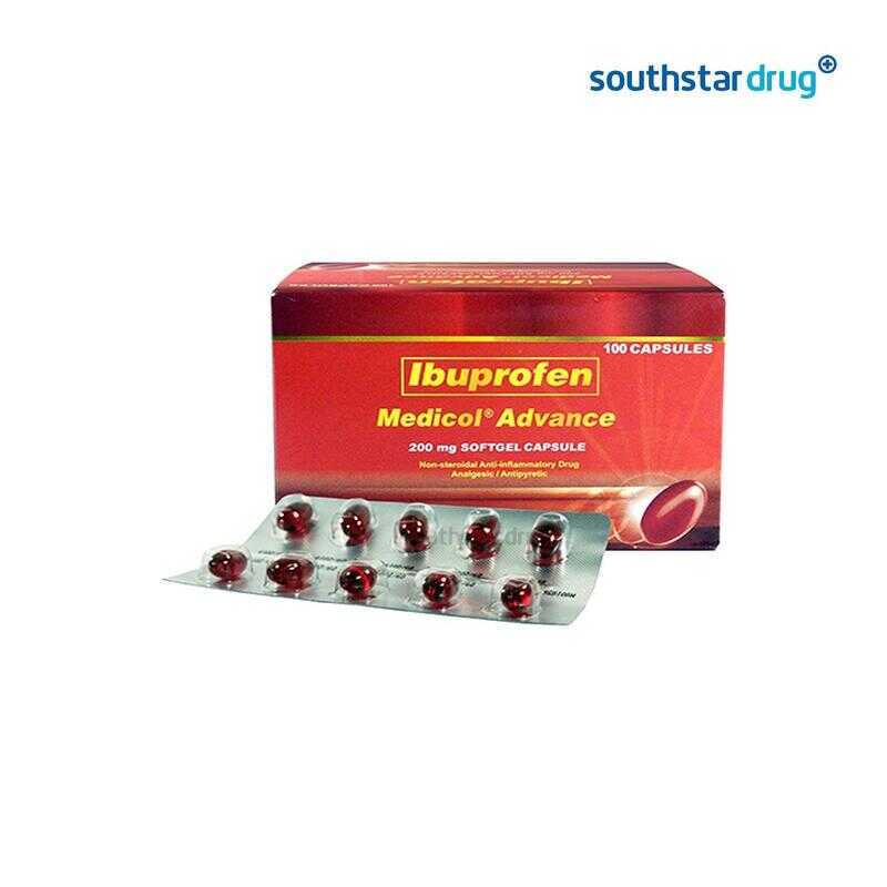 Medicol Advance 200Mg Soft Gel Capsule - 20S (For Pain Relief) FDA ...