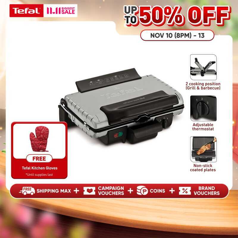 Tefal Ultracompact Barbecue Electric Griller Gc302 Grill And Barbeque ...