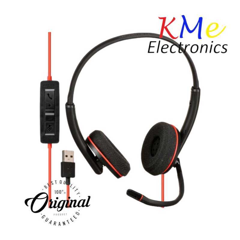 Seller] [Top Original Plantronics Poly Blackwire C3220 Wired Headset ...