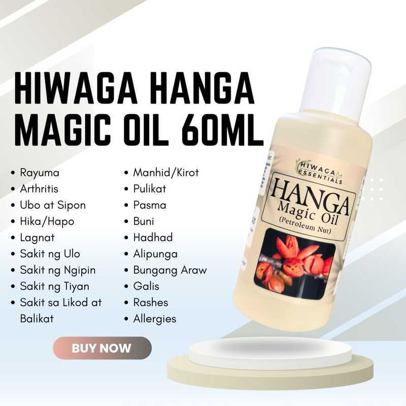 HANGA MAGIC OIL Gamot Sa Ibat Ibang Sakit Katawan, Ubo At Sipon Asthma ...