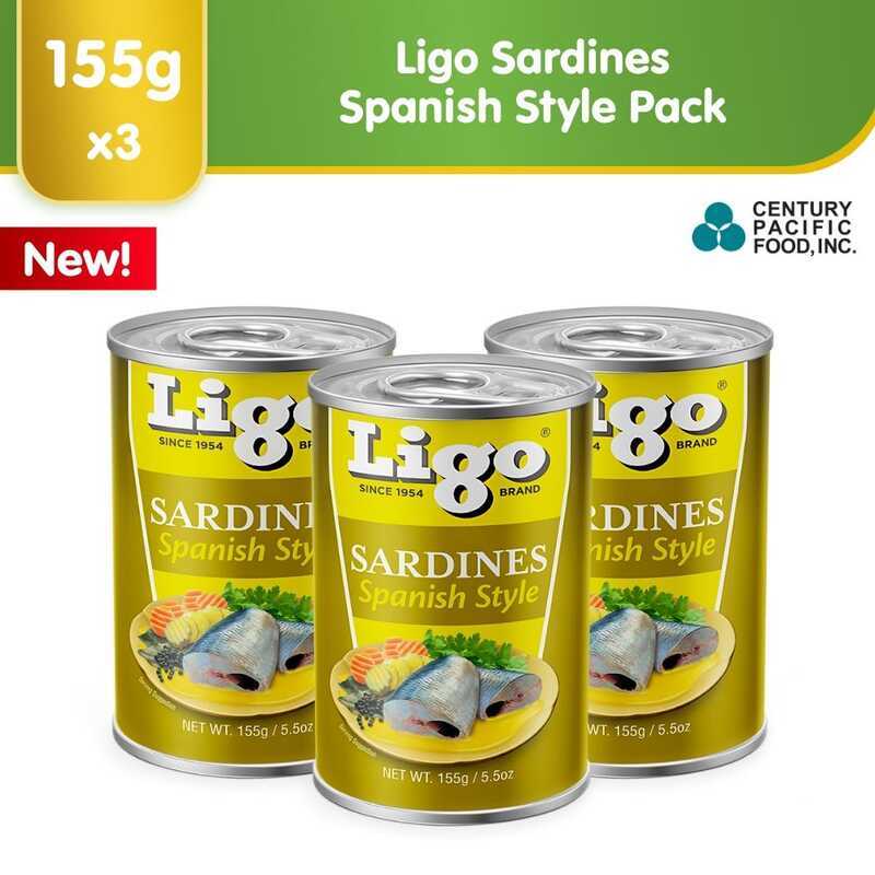 11F Ligo Sardines Spanish Style 155G (Pack Of 3) - Rich In Calcium ...