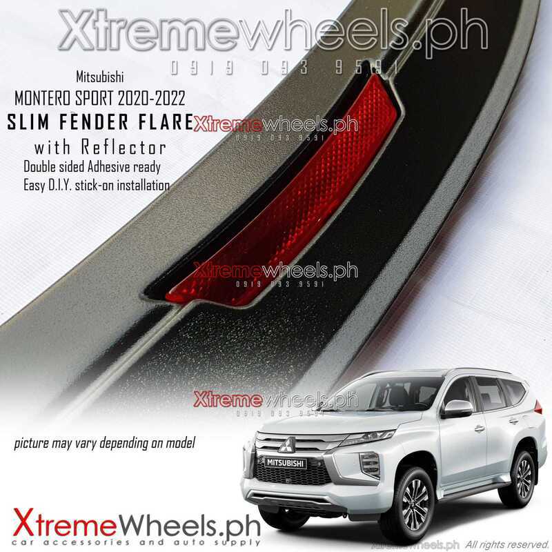 Mitsubishi Montero 2020 To 2025 Slim Fender Flare Matte Black With Red ...