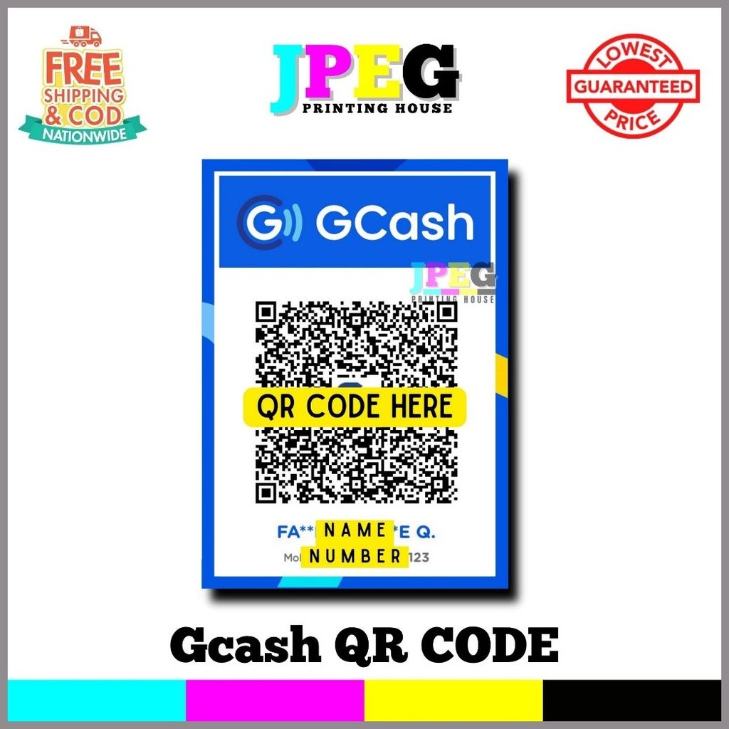 GCASH Laminated QR Code 4r 5r A4 Size Affordable High Quality | Shopee ...