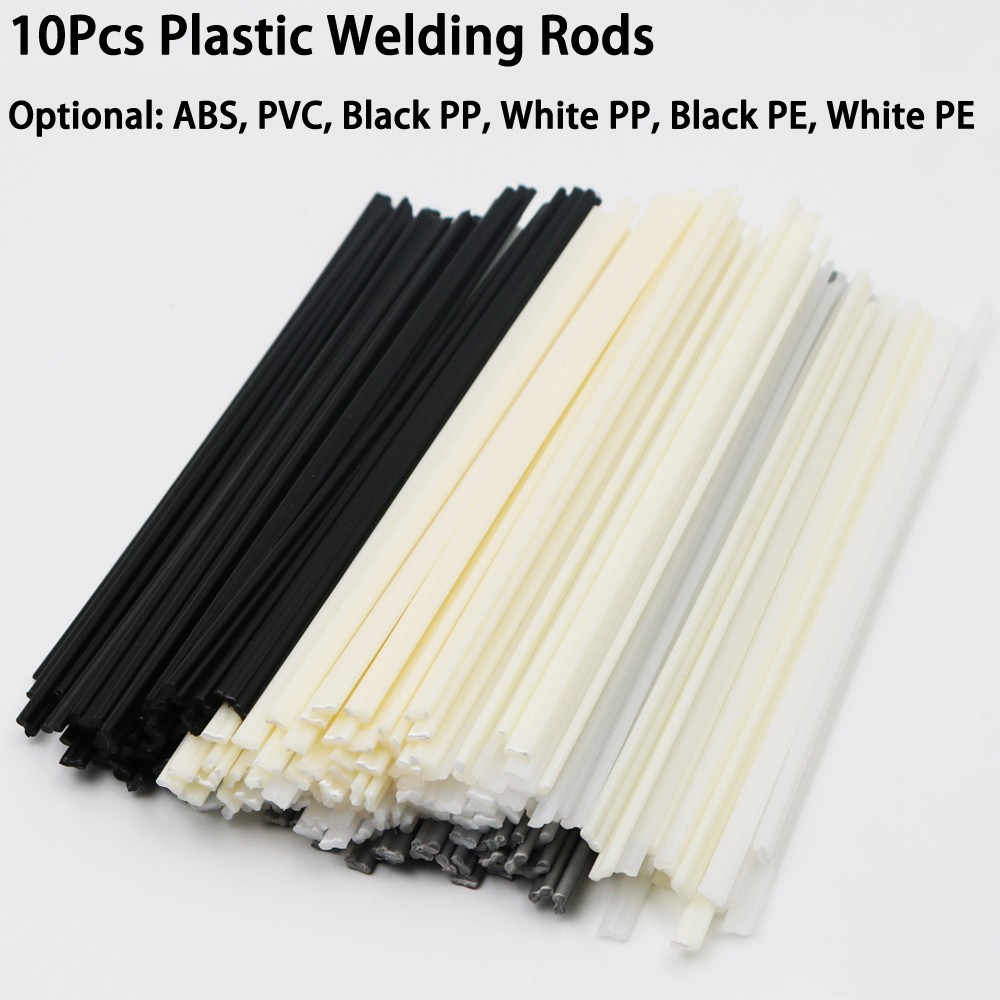 [SMELLSHI19] 10Pcs 9.84 Inch Plastic Welding Rods ABS/PP/PVC/PE Welding ...