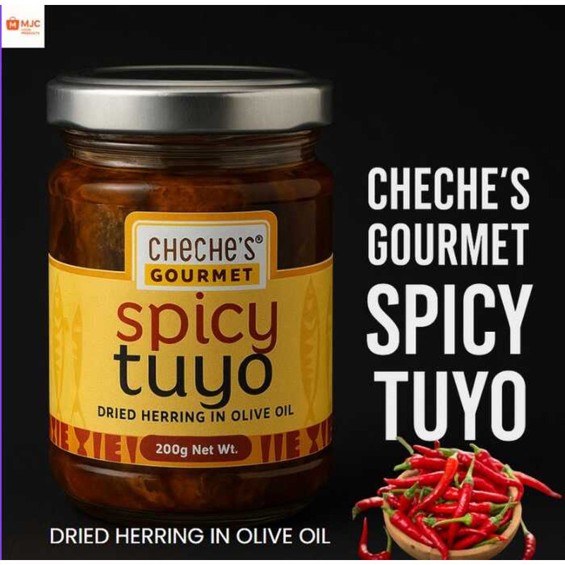 Cheche Gourmet Tuyo 200G | Spicy Bottled Tuyo Or Dried Fish In Olive ...