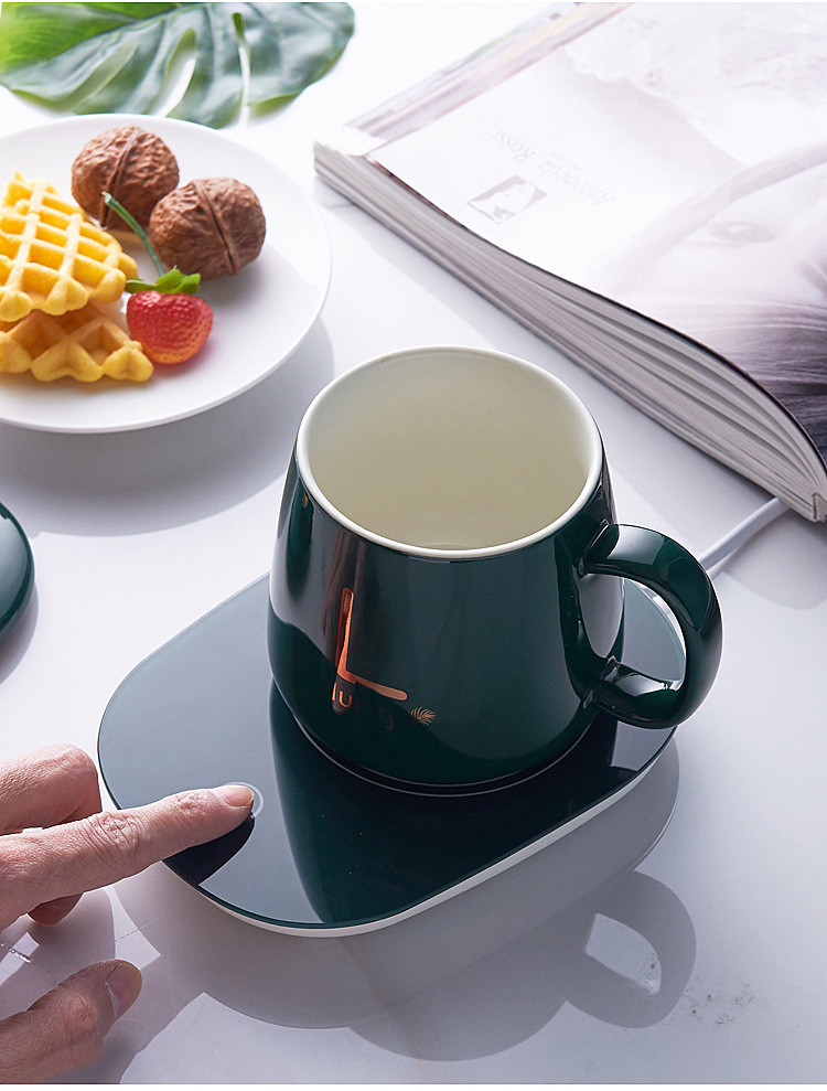 Y2 Christmas Gift 55°C Constant Temperature Coffee Cup with Automatic ...