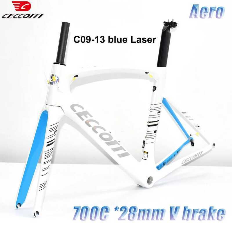 T1000 CECCOTTI Full Carbon Fiber Racing Bicycle Frameset Ultralight V ...