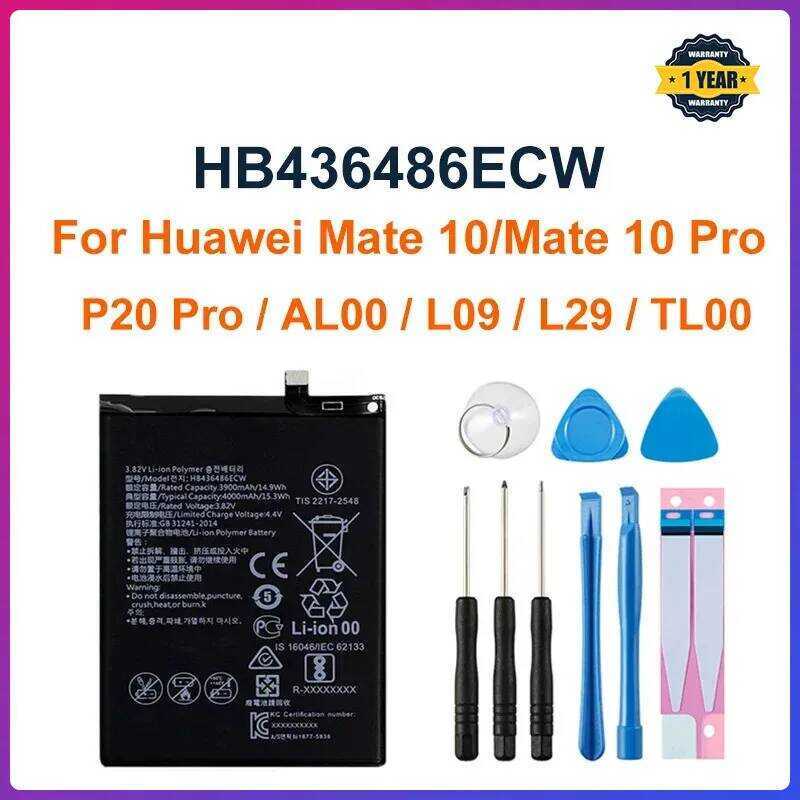 65 Hb436486ecw 2 4000Mah Battery For Huawei Mate 10 Pro /P20 Al00 L09 ...