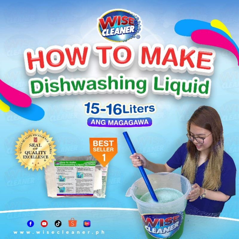 15-16L DIY Dishwashing Liquid Kit Wise Cleaner,diswashing,diswashing ...