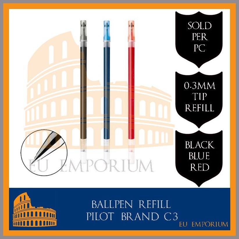 Ballpen PILOT Brand Gtec G-tec Gtech C3 0.3mm Point C4 0.4mm Point ...