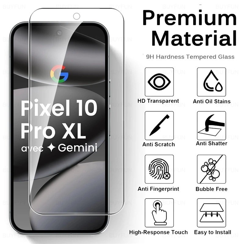 Tempered Glass Screen Protector for Google Pixel 10 9 Pro XL 9a 7a 8a ...