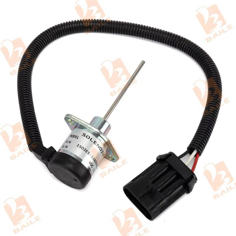 12v Fuel Cut-off Solenoid for Kubota V2203 Diesel Engine Parts 1503ES ...