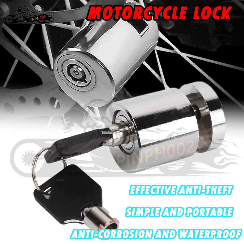 Pinph Brake Lock Motorcycle Padlock Heavy Duty Anti-Theft Security ...