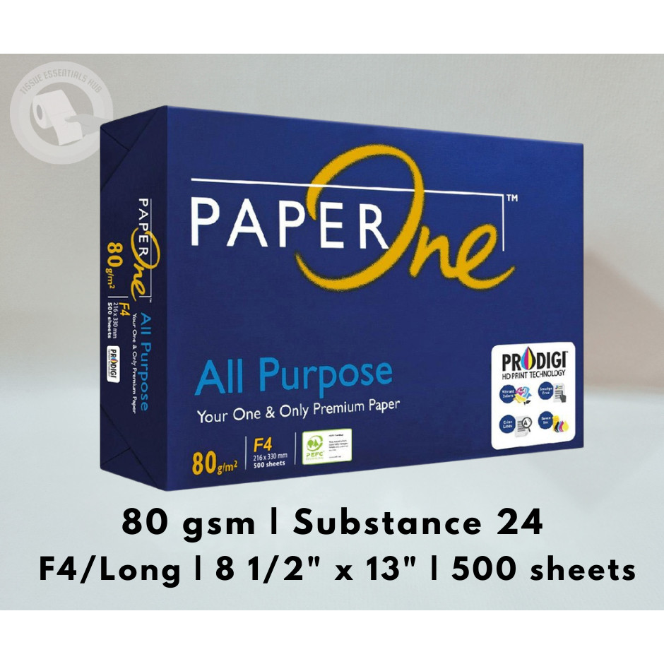 Paper One Copy Paper | 80 gsm | A4 Short Long | Copier Bond Colored ...