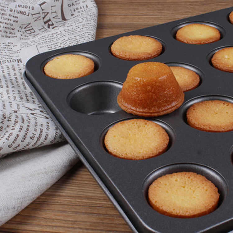 24-Cup Muffin Pan Mold Non-Stick Muffin Bun Cupcake Baking Bakeware ...
