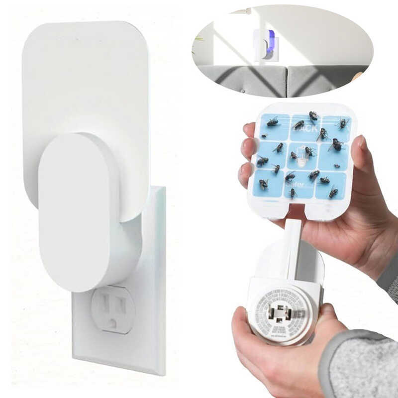 Electric Plug-In Mosquito Killer Home Indoor Bugs Trap Sticky Flying ...