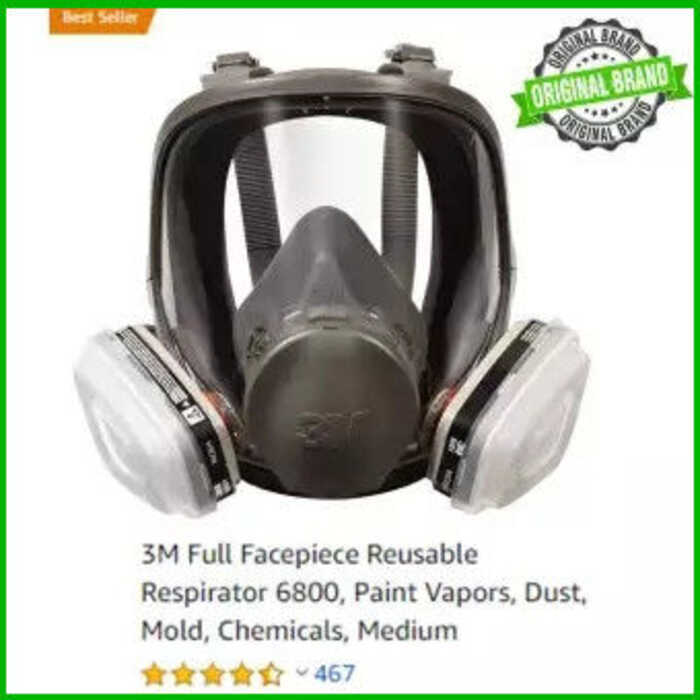 00 3M Spectacle Kit Full Facepiece Reusable Respirator 3M Facemask ...