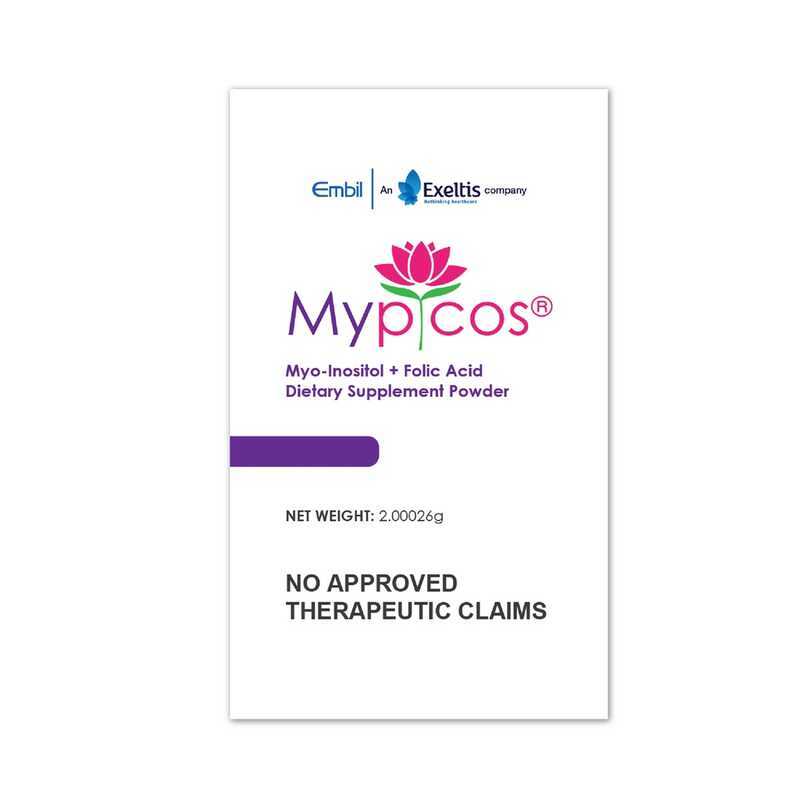 MYPICOS Myo-Inositol + Folic Acid Dietary Supplement Powder 2G 8Pcs ...