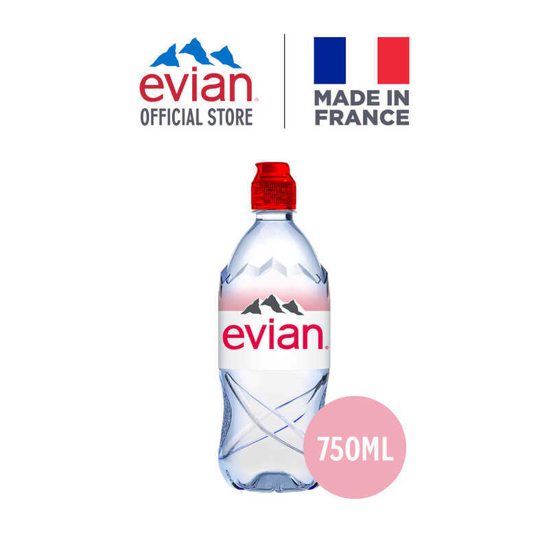 EVIAN Natural Mineral Water Sports Cap 750Ml 3 | Shopee Philippines