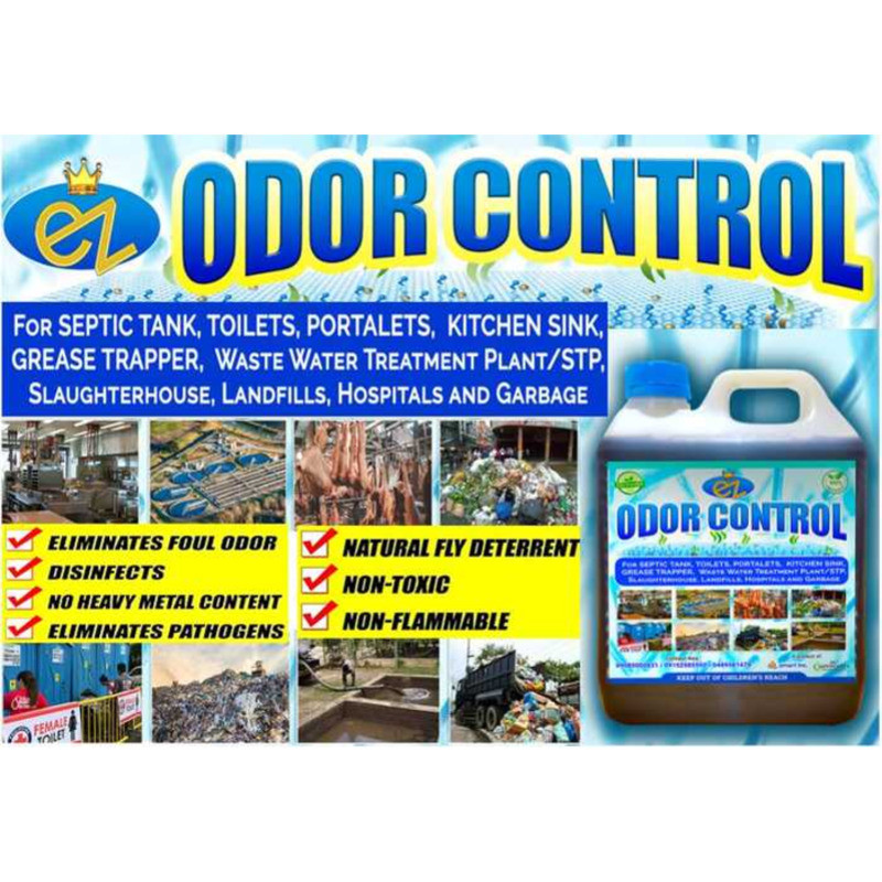 EZ ODOR CONTROL For SEPTIC Tank, Portalets, KITCHEN Sink, GREASE ...
