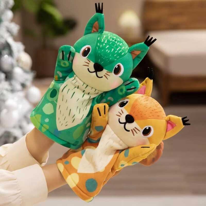 ROSEMAR Animal Movable Mouth Storytelling Stuffed Squirrel Toys Plush ...