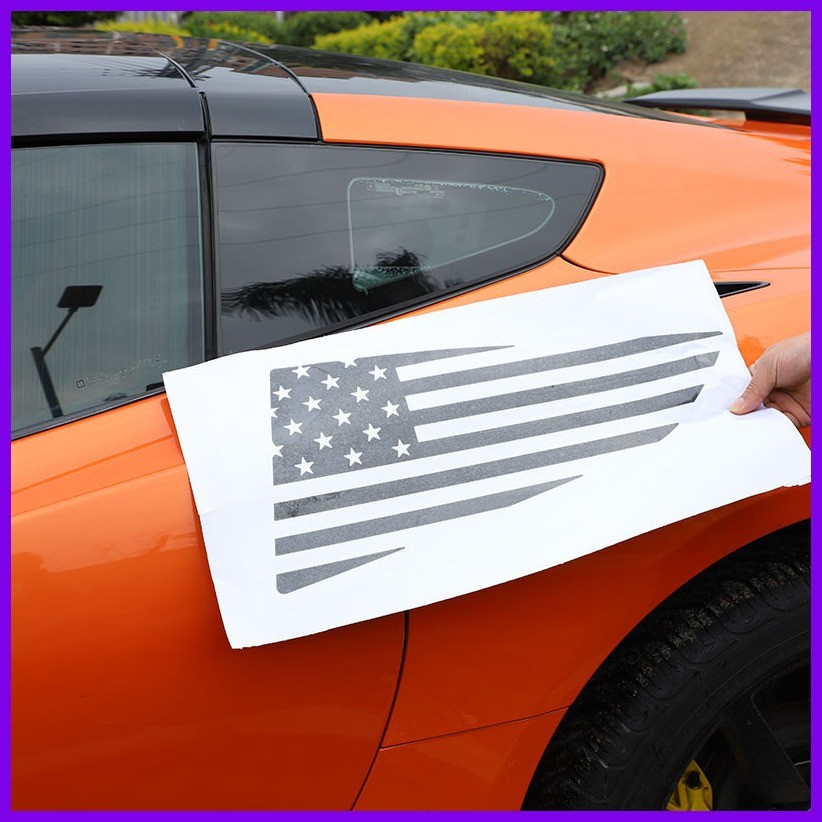 cheya PVC Stickers Car Windows Stickers Rear Triangle Window Glass Trim ...