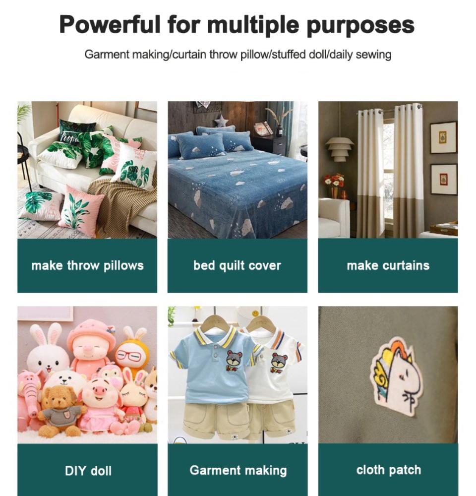 Opple Mini Sewing Machine Portable 12 Needle Stitches Multifunction ...