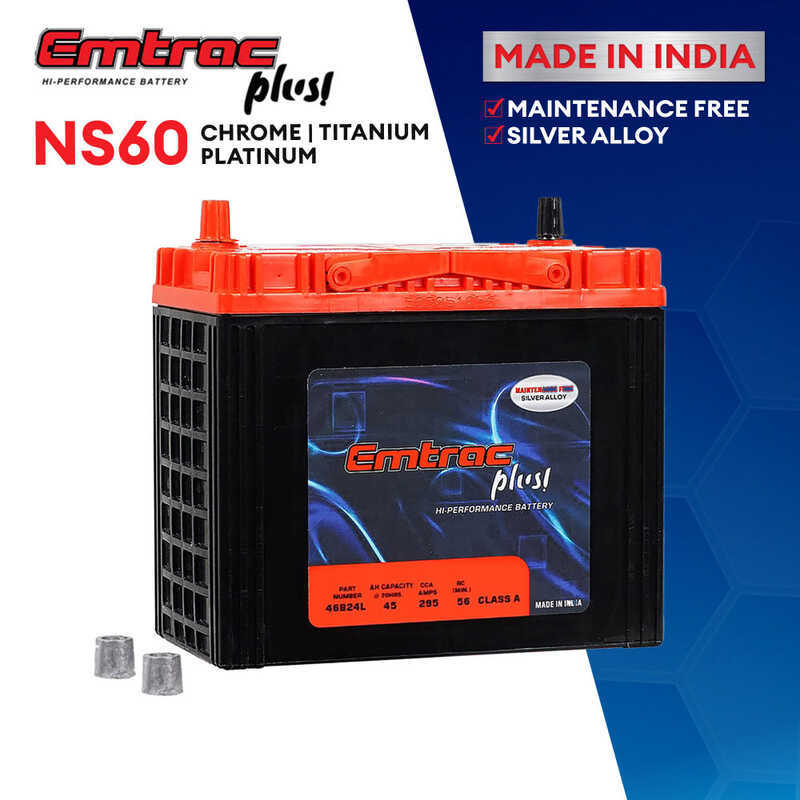 1Ef7 995 Emtrac Battery Chrome | Titanium Platinum Ns60 1Pc 526 Be ...