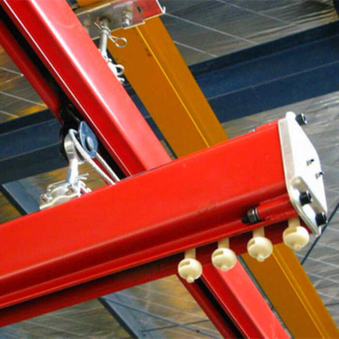 Kbk Kpk Flexible Crane Nylon Slider Flat Cable Air Pipe Pulley Electric ...