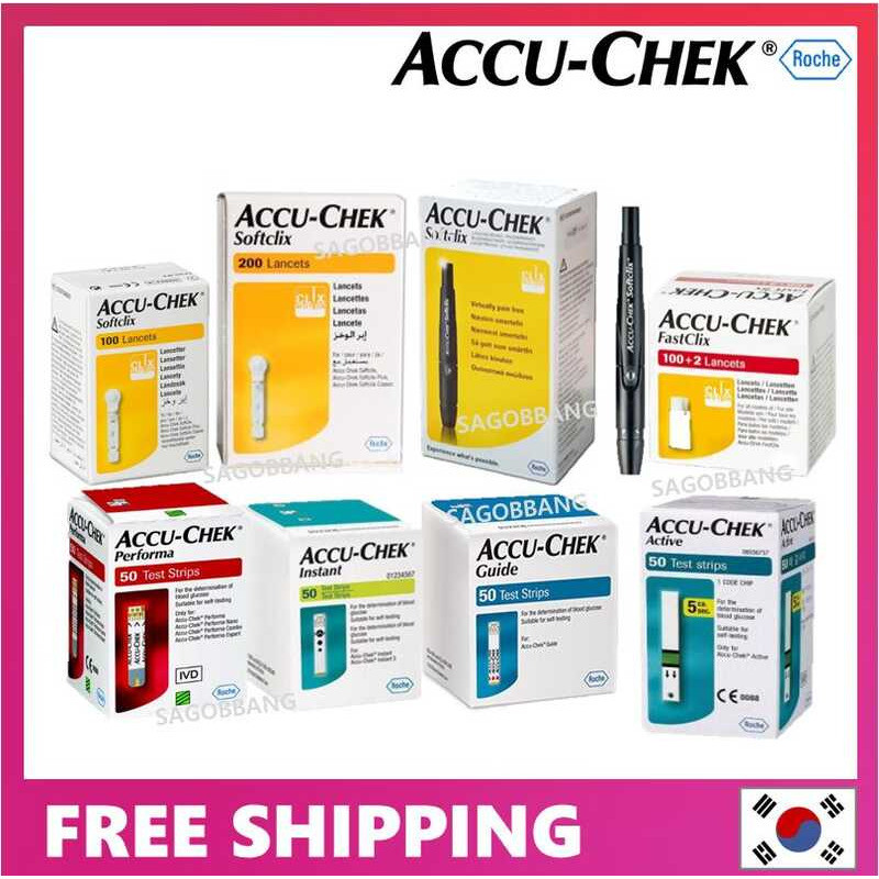 Accu Chek Test Strips / Active Performa Instant Guide Softclix Lancets ...