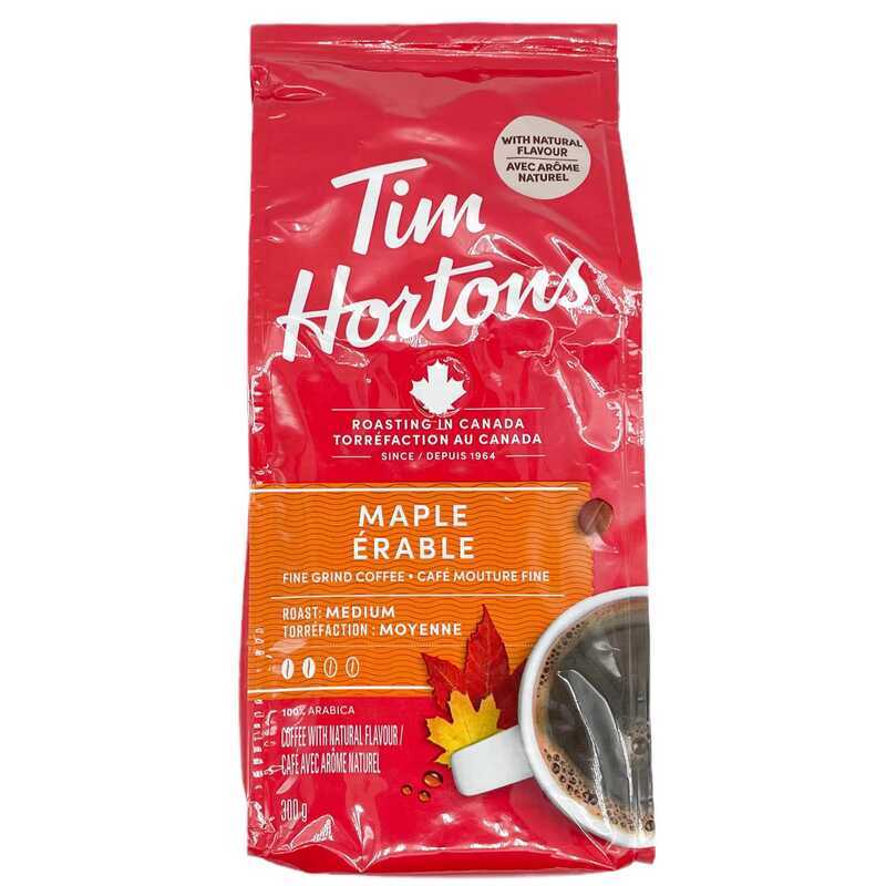 Canada Tims/Tim Hortons Medium Roast Maple Flavor Fine Ground Coffee ...