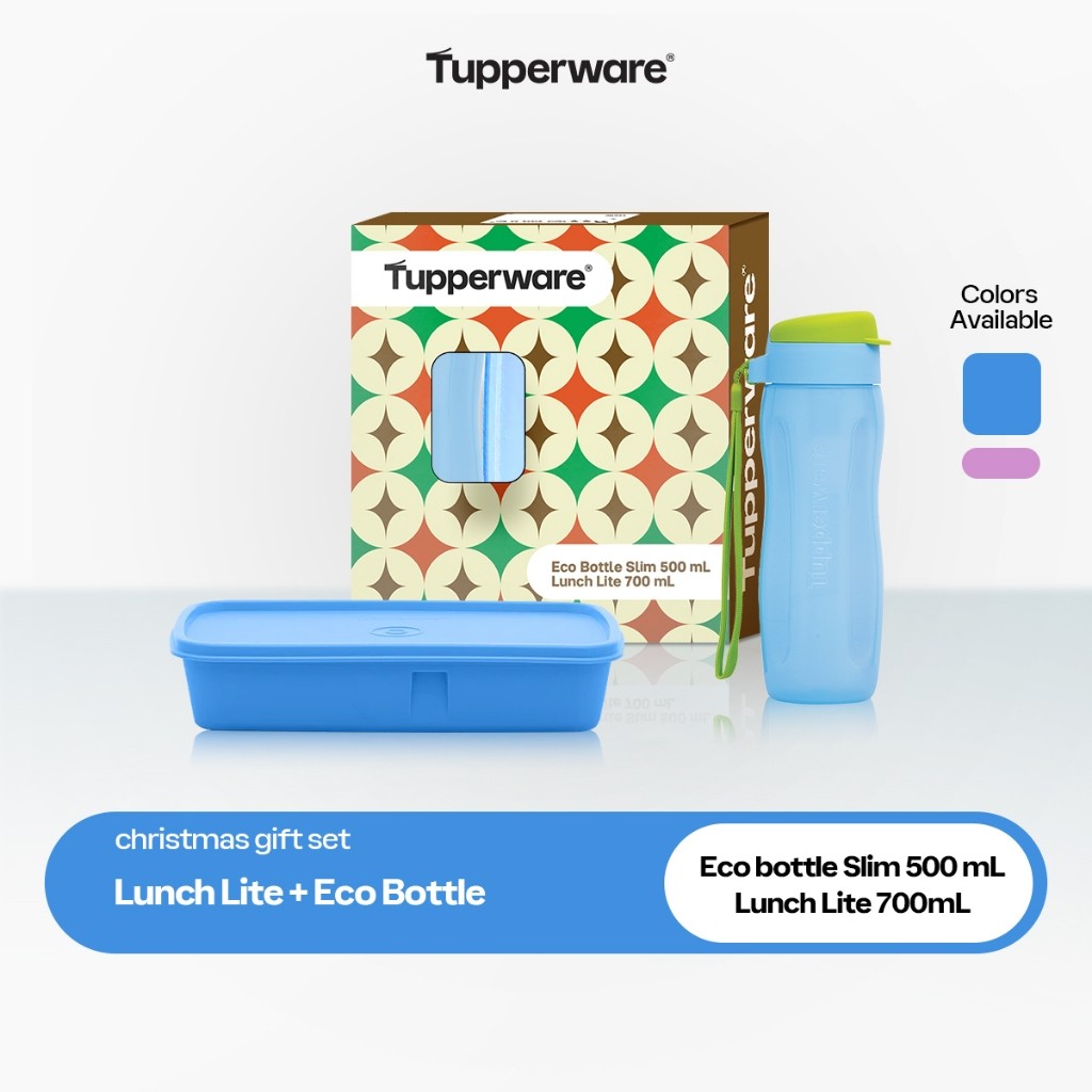 Tupperware Lunch Lite + Eco Bottle 500 mL (with gift box) [Gift Set ...