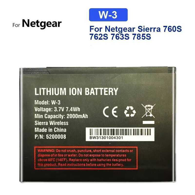 2000mAh High-Capacity Router Battery For Netgear Sierra Aircard 760S ...
