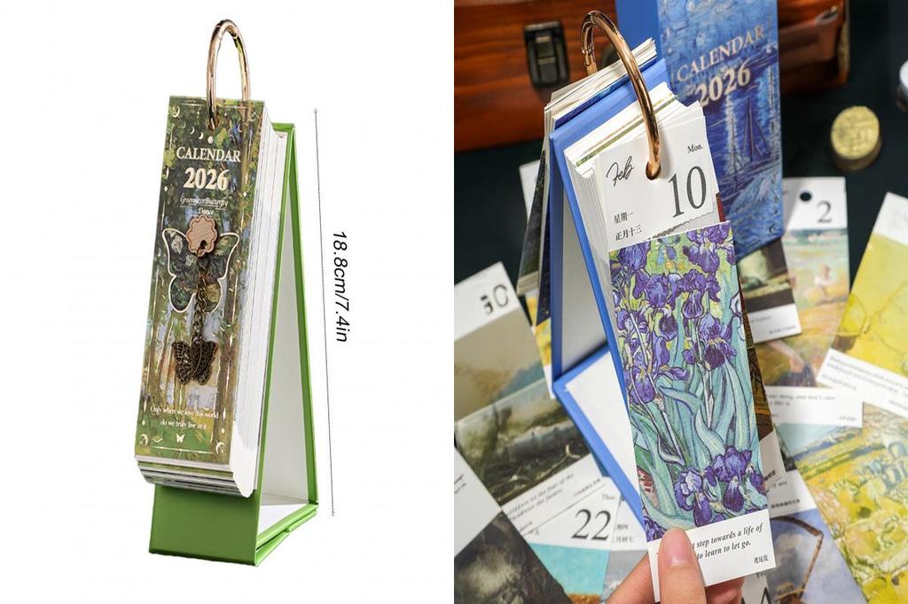 SL Desk Flip Calendar 2026 Monthly Tagging System Calendar Vintage ...