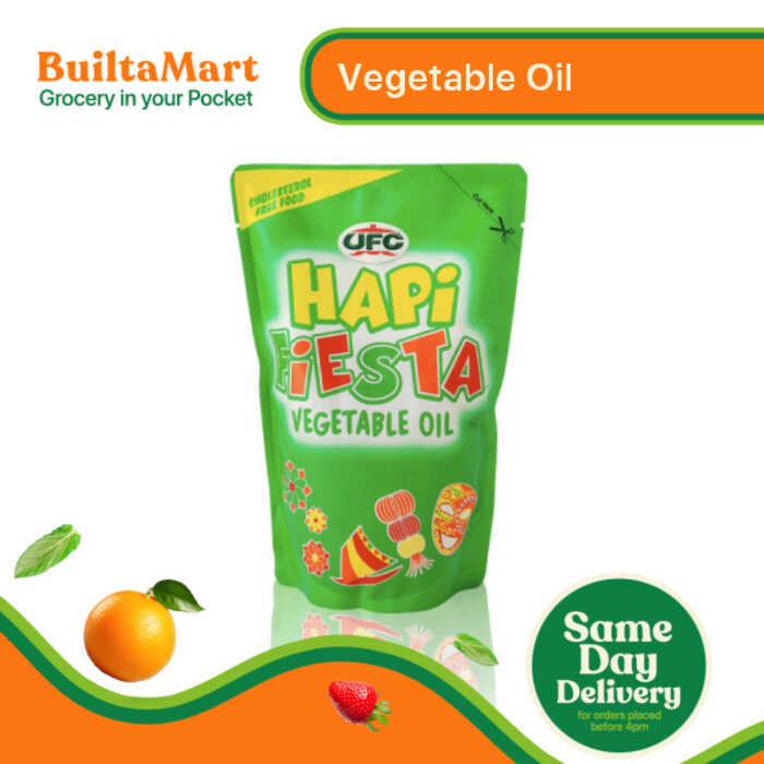 UFC Hapi Fiesta Vegetable Oil (Pouch) (900Ml) C03 | Shopee Philippines
