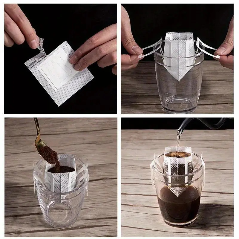 50/25Pcs Coffee Drip Bag Empty Coffee Drip Filter Bag Paper Dripper ...