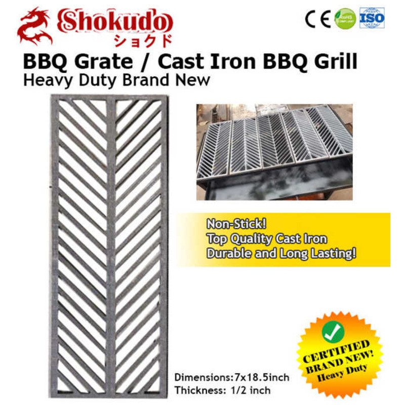 Rack Bbq Grill Cast Iron Grate Heavy Duty Brand New 56E | Shopee ...