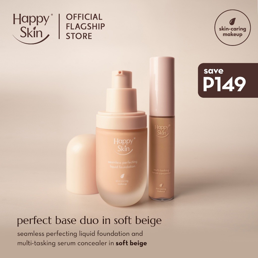 Happy Skin Off Duty Perfect Base Duo: Foundation and Concealer | Shopee ...