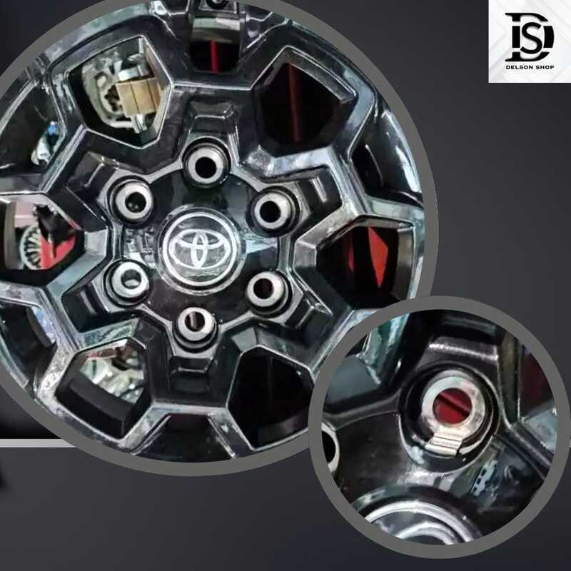 Toyota Hilux GRS Mags Center Cap Lock Heavy Duty Stainless Steel Mirror ...