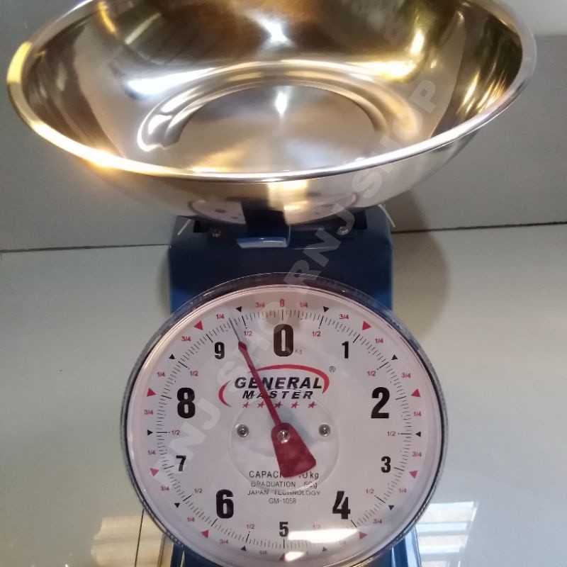 10KG Weighing Scale Dial Spring Scale Table Scale Timbangan Round ...