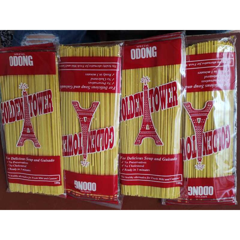 Golden Tower Special Noodles (Odong ) Coming From Cebu 4 X 100G Perfect ...