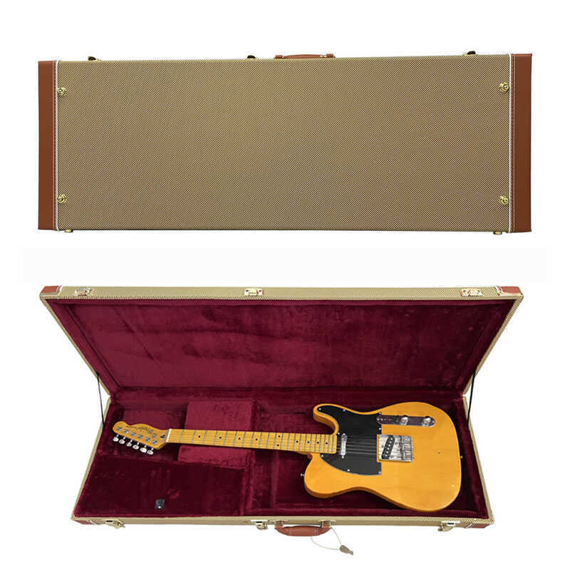 Wooden Hard Square Box Universal Case Can Hold Electric Guitar | Shopee ...