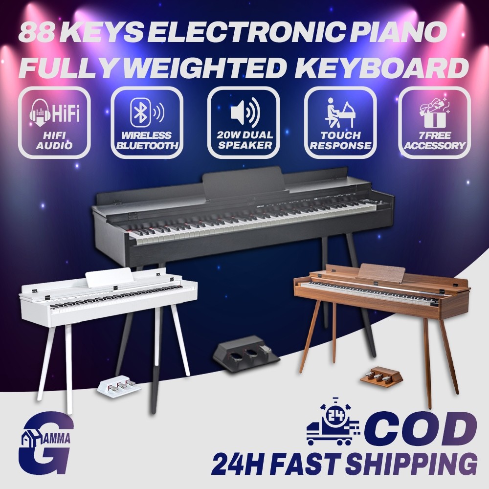 【Mega Discount】88 Keys Piano Electronic Piano Fully Weighted Digital ...
