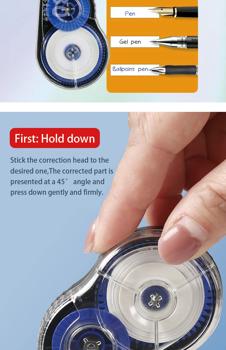 10PCS/Box Large Capacity Correction 12/20/40M Tape Use Smoothly ...