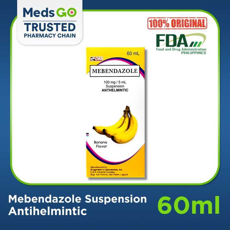 MEBENDAZOLE 60Ml - Antihelmintic/Deworm For Human DM -Antiox Generic ...