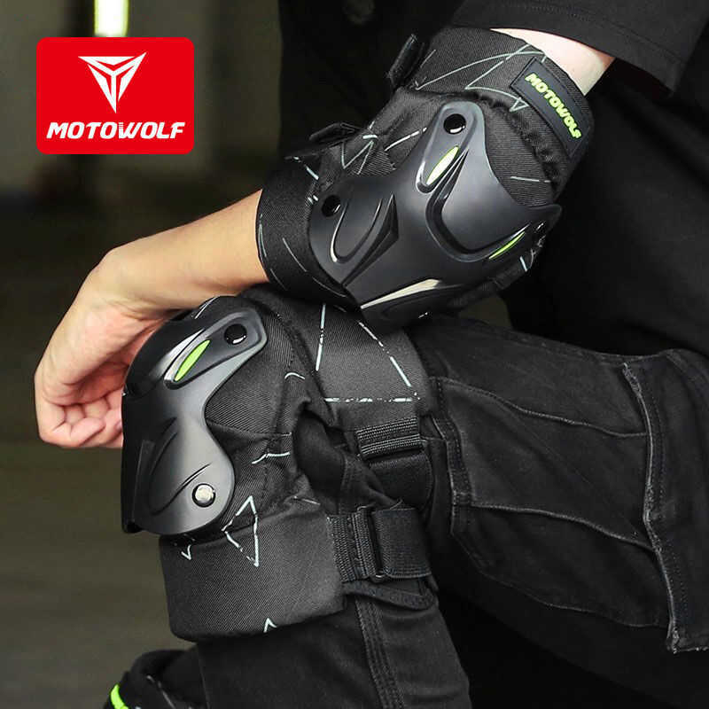 Motowolf Mdl-1010 Short Bike And Cycling Knee Pad And Slider Elbow For ...