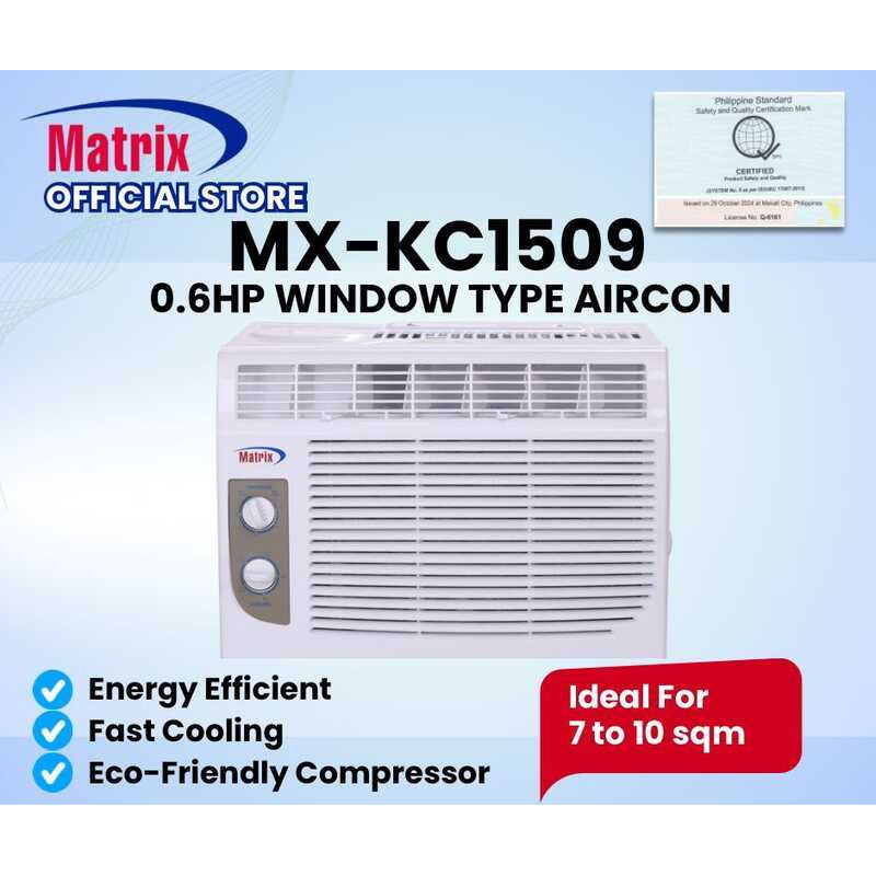 Matrix Shop PH Mx-Kc1509 0.6Hp Window Type Aircon Home Appliacnes ...