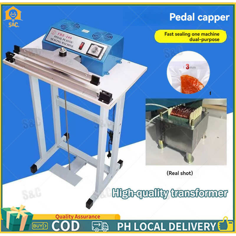 Sealer 30/40/50Cm Foot Operated Sealing Machine Foot Pass-Through Pedal ...